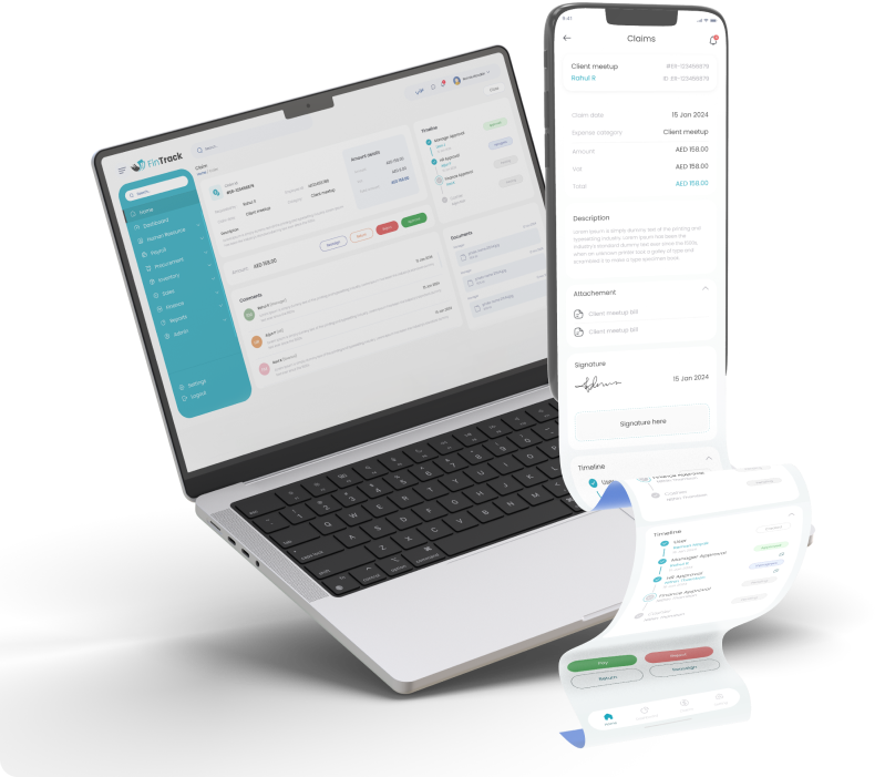 Expense claim management software solution | FinTrack